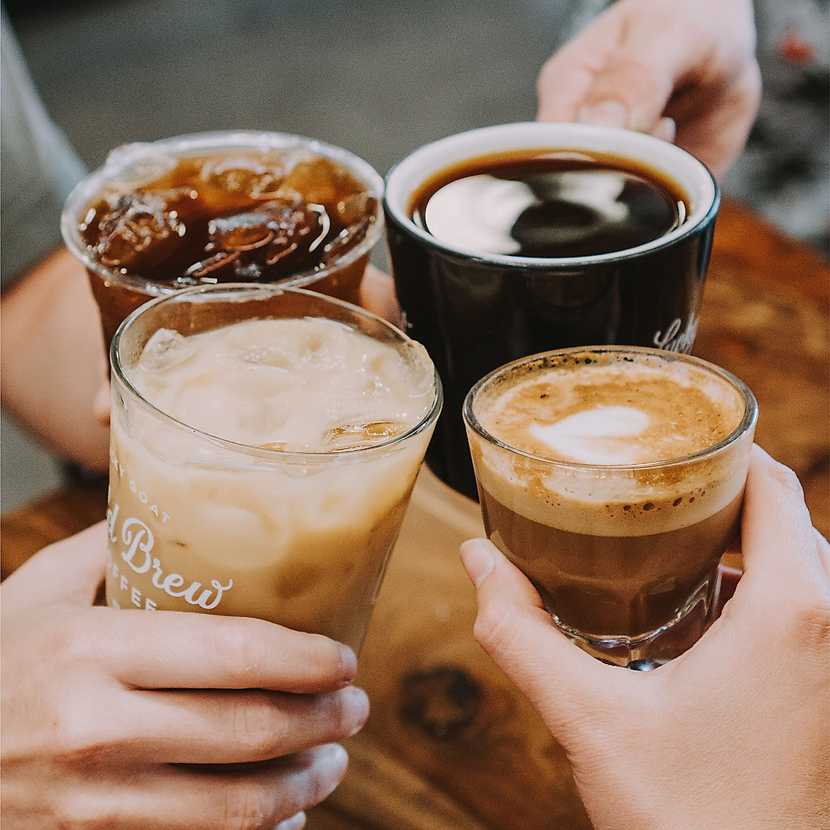 Lucky Goat Flavored Ground Coffee – Southern Pecan – Nutty, Pecan, Light Body, Low Acidity, Smooth and Sweet - Medium Roast, 12 Ounce Bag, Arabica