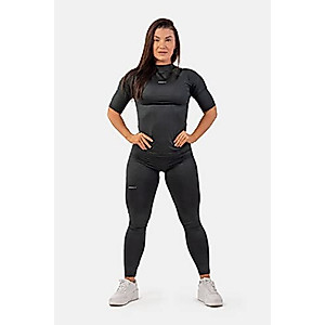 NEBBIA Python Snakeskin High-Waist Leggings 407 Black