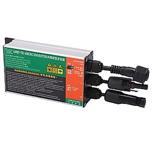 Aluminum Alloy DC 24V40V Solar Power Inverter, Grid Tie Inverter, AC 120V to 230V, Grid Tie Inverter Pure Sine Stackable Converter for Off Grid Solar System Home RV