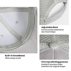 Baseball Cap Mesh Adjustable Electrician USA Flag Unisex Duck Tongue Hat Fits Travel Sunscreen Hat Outdoors