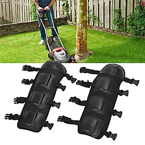 TOPINCN Knee Pads, Ventilation Chain Saw Shin Guards High Strength Protection Heavy Duty Padding for Work, Gardening,