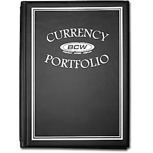 BCW Currency Portfolio - Compact Bill Organizer with 10 Sealed 3-Pocket Pages