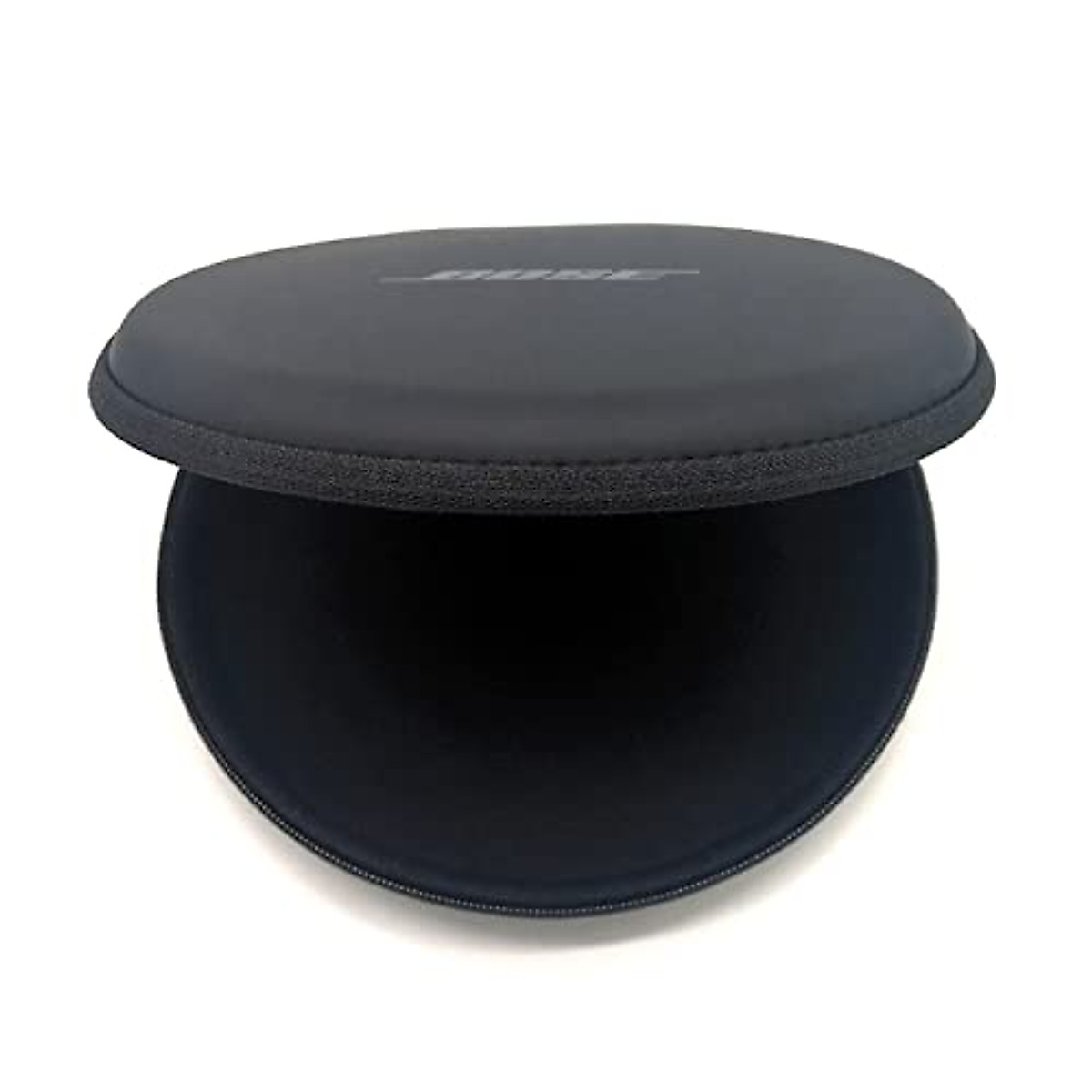 QC30 Replacement Zipper Carrying Case Round & Hard Box Portable Bag Compatible with Bose Quietcontrol 30 QC30 in-Ear Wireless Headphones (Black)