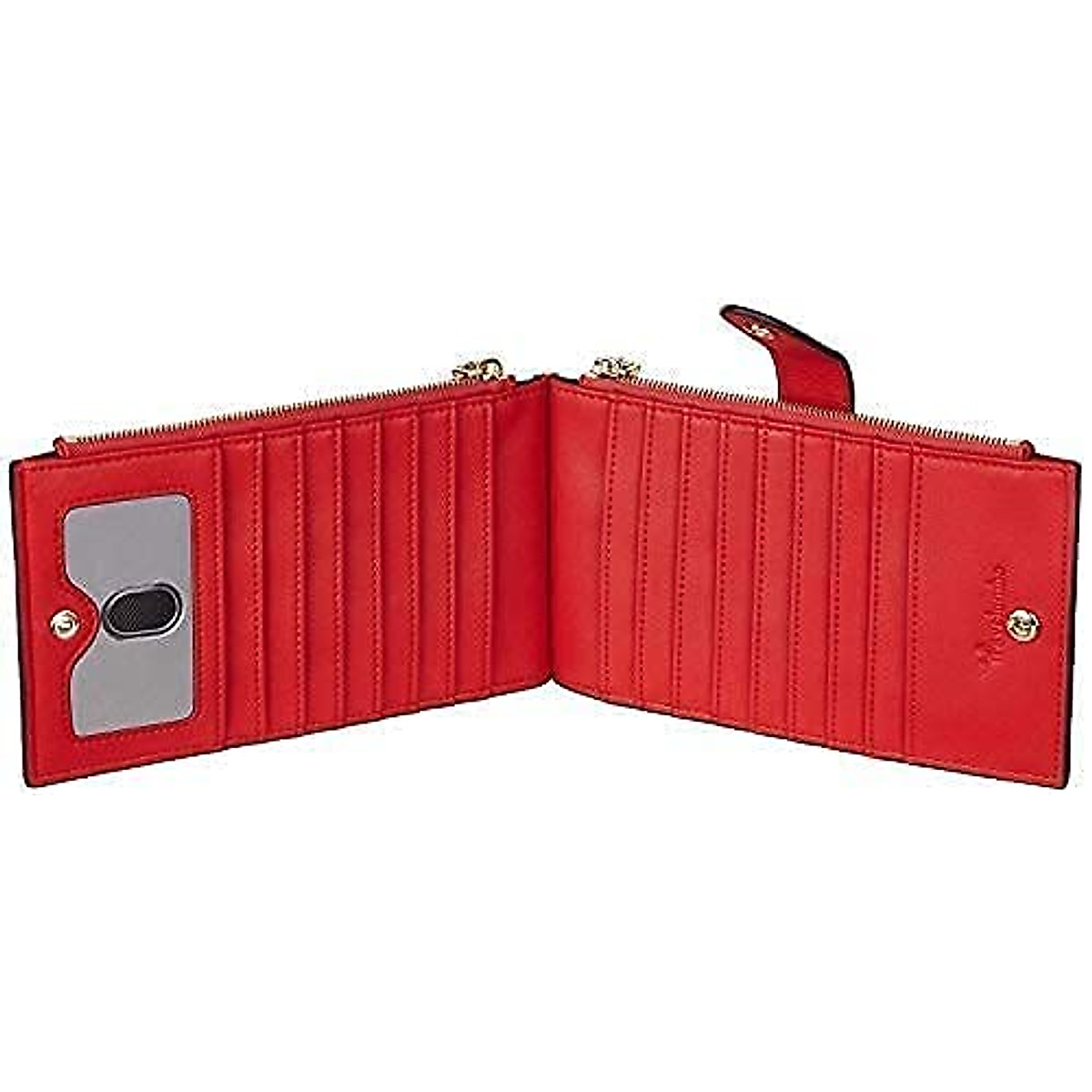 Travelambo Womens Multi Card Case Wallet & Leather Squeeze Coin Purse