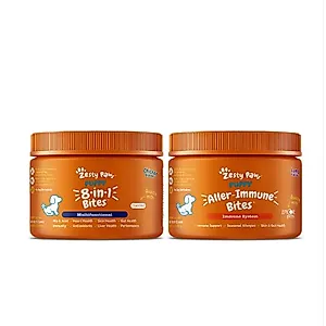 Zesty Paws Puppy 8-in-1 Multivitamin Soft Chews + Puppy Allergy & Immune Soft Chews