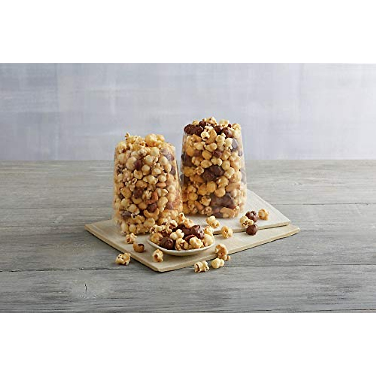 Moose Munch Premium Popcorn Duo by Harry & David, Classic Caramel and Milk Chocolate (2-Pack)