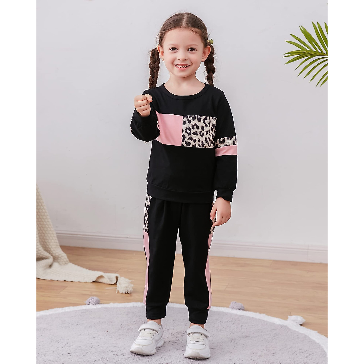 WESIDOM Baby Girl Clothes Sets, 2pcs Autumn Long Sleeve Clothes Outfits Toddler Girl Sweater Sets