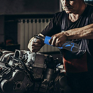 ZhanGe Cordless Ratchet Wrench 3/8 Inch Impact Wrench Electric Cordless Wrench 12V 40Nm 2X Battery+Charger