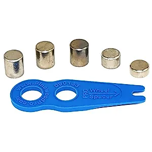 Pinewood Pro Derby Car Weights -Tungsten 2oz Round Cylinder Weights with Free Wheel Spacer and Drill Guide Tool