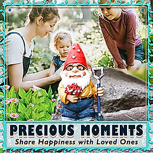 The Beautiful Gift of Flowers Gnome Decor - 9.5 Inches Tall - Hand Painted and Adorably Gnome Gifts Designed by Twig & Flower