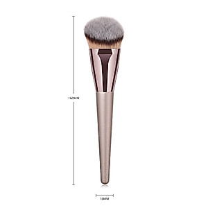 Professional Angled Foundation Brush Premium Synthetic Kabuki Makeup Brush Bronzer Contour Brush Cosmetic Applicator for Blending Liquid Powder BB Cream Vegan Brochas de Maquillaje