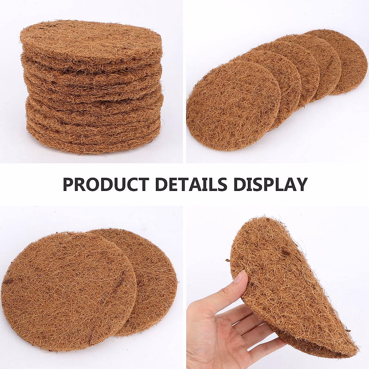 POPETPOP Pigeon Nest Pad: 10pcs Bird Pigeon House Pad Nesting Box Pads Coir Pad Chicken Nest Mat Nest Accessory for Chickens Pigeon