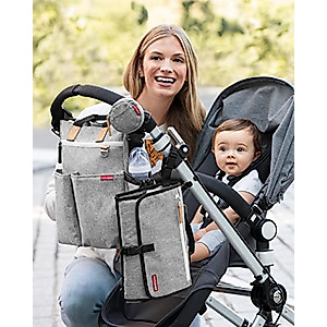 Skip Hop Portable Baby Changing Pad, Pronto, Grey Melange