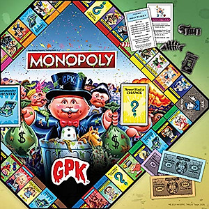 Monopoly Garbage Pail Kids | Based on Topps Company Garbage Pail Kids Trading Cards | Collectible Monopoly Game | Officially Licensed Garbage Pail Kids Game