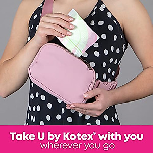 U by Kotex Balance Sized for Teens Ultra Thin Pads with Wings, Extra Absorbency, 56 Count (4 Packs of 14) (Packaging May Vary)