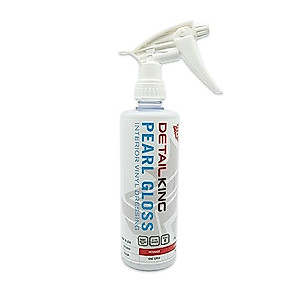 Detail King Pearl Gloss - Car Interior Cleaner & Dressing - Hard & Soft Vinyl Cleaner, Leather Cleaner - UV Protection - 16oz
