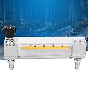 LZB-3 Glass Tube Meter Liquid Water Flowmeter Water Meter for & Liquid Metal Barbed Connector Tool Flowmeter Instrument (10-100mL/min),Other Valve Accessories