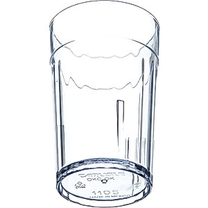Carlisle FoodService Products 110507 Bistro Tumbler, 5 oz, Clear, Plastic