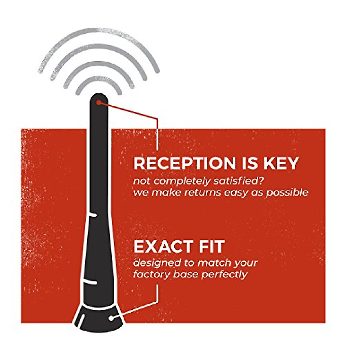 CravenSpeed Stubby Antenna Compatible with Ford F-150 2009-2024 | 3.2 Inches | Short Antenna Replacement | Made in The USA