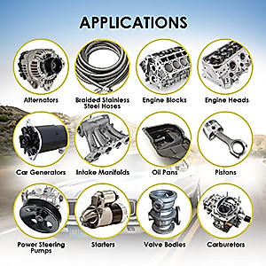 Ultrasonic Cleaner Solution for Carburetors and Engine Parts, Ultrasonic Cleaning Solution and Washing Compound for Ultrasonic and Immersion Washers - Concentrated (2 Gallons)