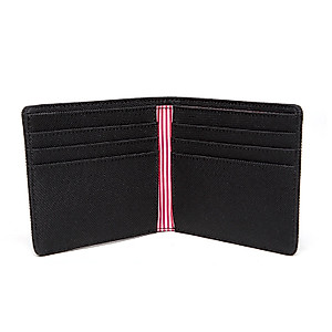 KAUKKO Men's RFID Blocking Bi-Fold Wallet BLACK