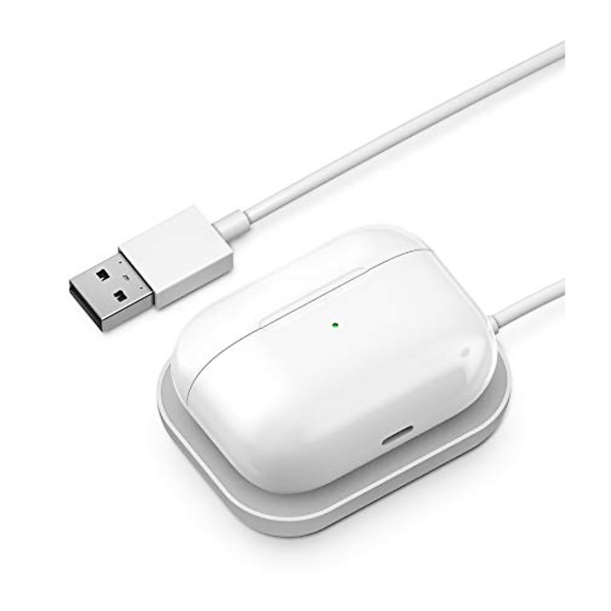 Galvanox Airpods Pro Charger - Wireless Charging Station for Apple Airpod Pro (Grey)
