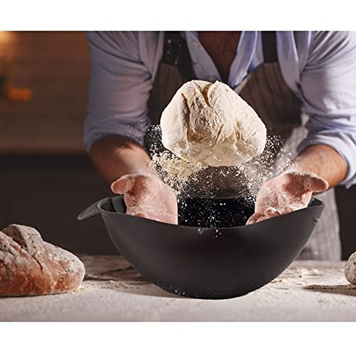 Silicone Bread Maker, Silicone Bread Bowl Loaf Pan for Homemade Baking Bread