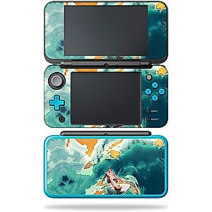 MightySkins Skin Compatible with Nintendo New 2DS XL - Acid Surf | Protective, Durable, and Unique Vinyl Decal wrap Cover | Easy to Apply, Remove, and Change Styles | Made in The USA