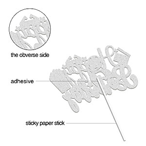 Movie Night Happy Birthday Cake Topper Glitter Movie Film Theater Birthday Cake Decoration Roll Hollywood Cinema Theme Birthday Party Baby Shower Supplies