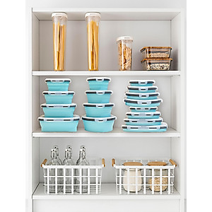 Lunememo 8 Pack Collapsible Silicone Food Storage Containers with Lids, Freezer & Dishwasher Safe, Foldable Lunch Box for Camper, Leftovers, Snacks, Meals