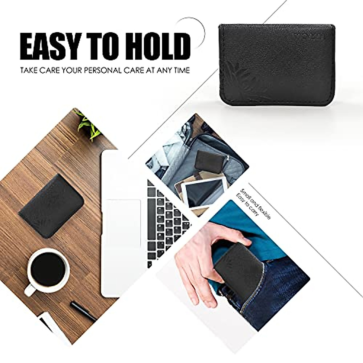 WOAMA Manicure Set - 10 in 1 Pedicure Kit Nail Clippers with Black Bag Manicure Kit Nail Kit Manicure Tools For Women Men