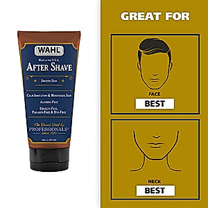 Wahl After Shave with Essential Oils for Soothing, Calming, & Balancing Sensitive Skin - Manuka Oil, Meadowfoam Seed Oil, Clove Oil, & Moringa Oil (6 Oz) - Model 805610A