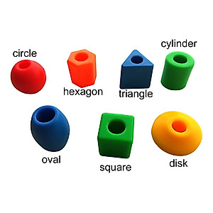 Skoolzy Preschool Activities - Lacing Beads for Kids and Rainbow Counting Bears - Montessori Toys for Toddlers Occupational Therapy Fine Motor Skills Toys Autism OT