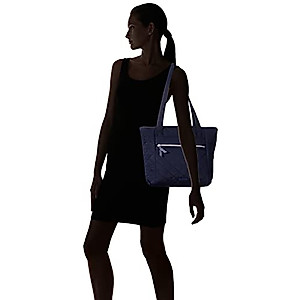 Vera Bradley Women's Performance Twill Small Tote Bag, Classic Navy, One Size