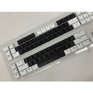 Suitable Logitech G915TKL G915 G815 Keyboard keycaps, 111 Keys. Replacement Keycaps Mechanical Gaming Keyboard… (White and Black Set)