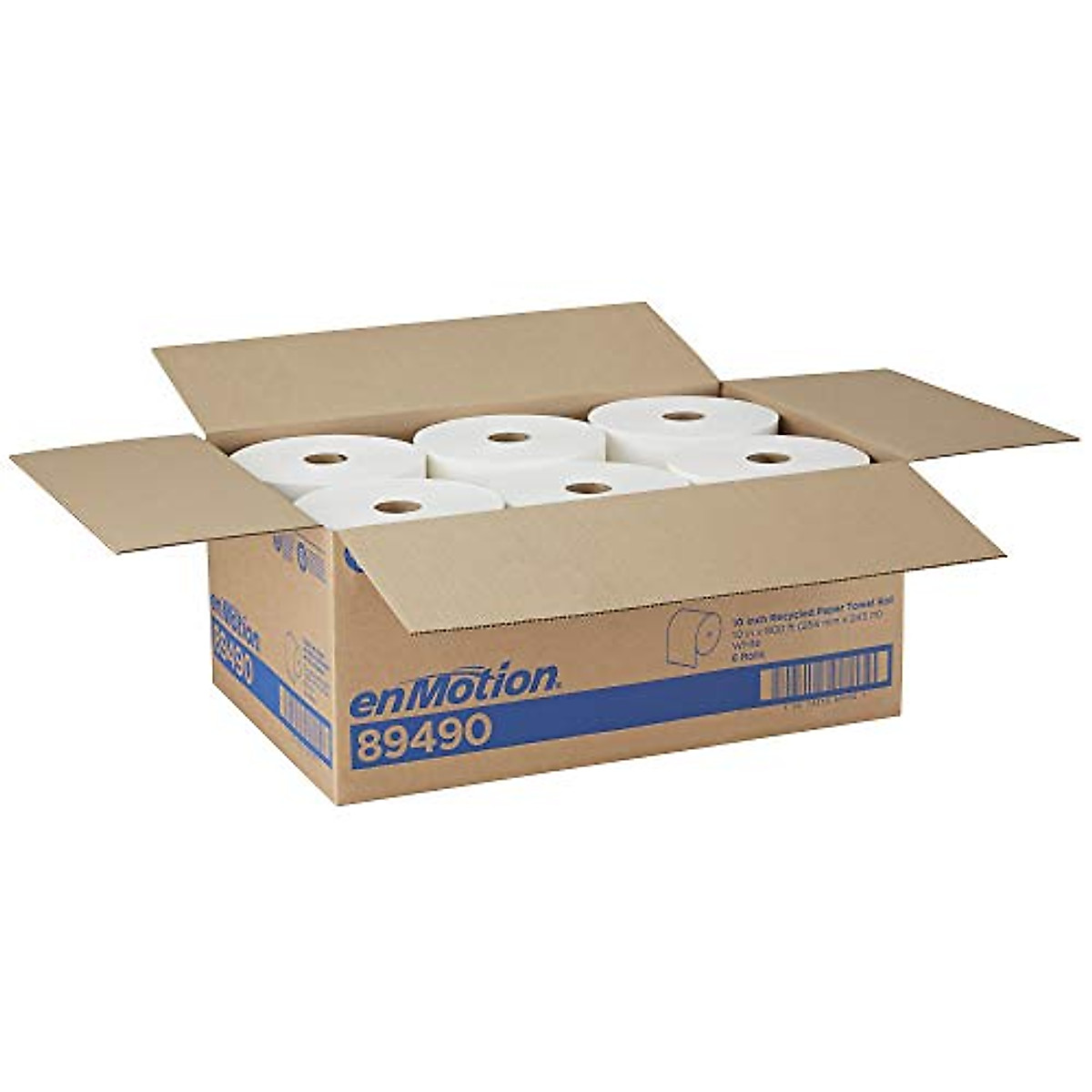 enMotion Recycled Paper Towel Roll by GP PRO (Georgia-Pacific), White, 89490, 800 Feet Per Roll, 6 Rolls Per Case