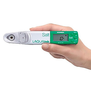 HORIBA LAQUAtwin Salt-22 Compact Salt Meter (Ion Selective Eelectrode Method) for Water, Viscous Liquids, Solids, and Powder Samples