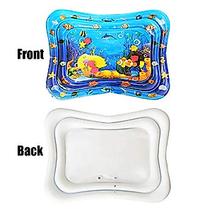 QINGBAO Baby Tummy Time Water Play Mat (Large Size 39.7x31.5)-3 6-9 Years Old Boys and Girls Sensory Development Toys (39.7"x31.5")