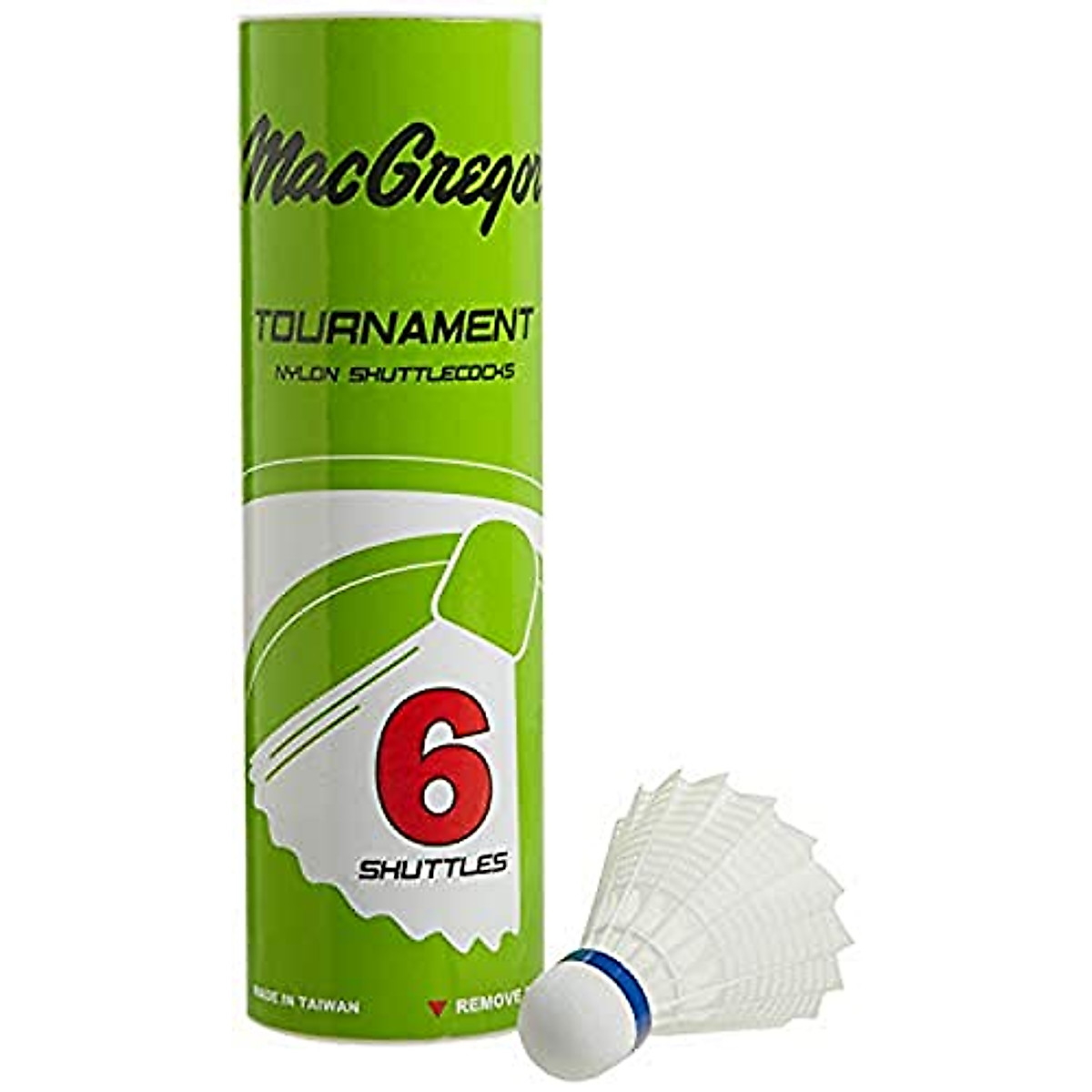 MacGregor Mac Nylon Badminton Birdie 6/Tube