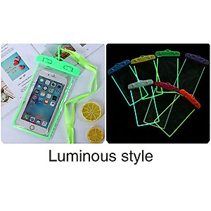 Universal Floating Waterproof Phone Pouch Holder, Dry Bag with Strap, Compatible with iPhone 13/12/11 Pro Max/Pro/8 Plus, Galaxy S22/S21/S20/S10/Note 20/10/9 up to 6.7" (Green)