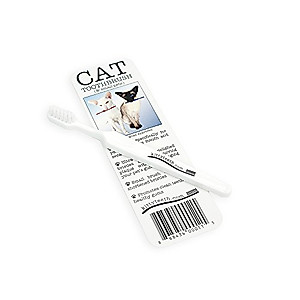 Kittyteeth Made in The USA - Pet Toothbrush Advanced Oral Hygiene Dental Care Low Bristle Profile & Small Brush Head