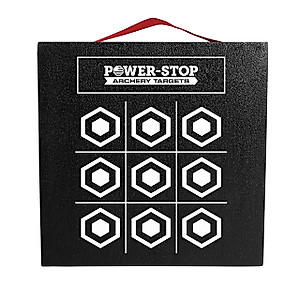 Power-Stop Archery Targets - 24" High-Density Big Block Foam Target for Broadheads and Field Tips