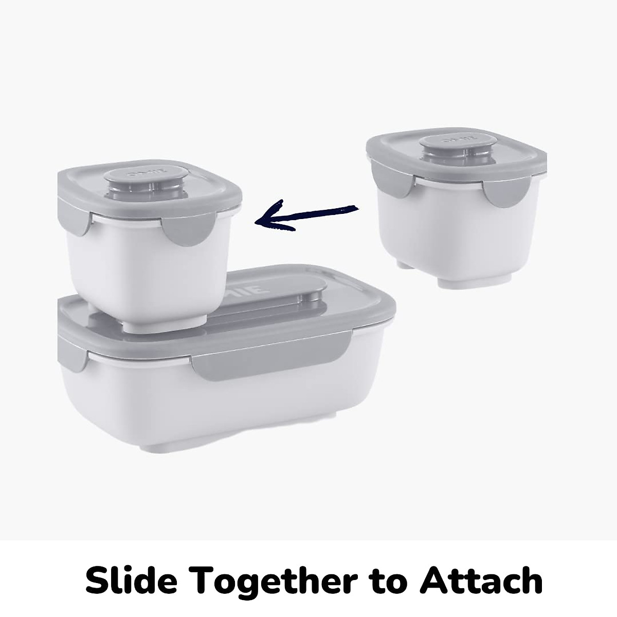 OmieBox OmieGo Plant-Based Plastic Leakproof Lunch Bento Box, Food Storage Containers, Snack Container, Meal Prep, For Adults