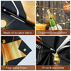 Whiskey Backdrop,7x5FT Whiskey Background Whiskey Banner Whiskey Party Supplies Whiskey Birthday Party Decorations for Men