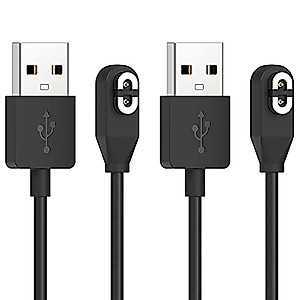 YUANHOT 2 Pack Charging Cable Replacement for AfterShokz Aeropex AS800 & Shokz OpenRun Pro & OpenRun & OpenRun Mini & OpenComm, USB Charger Cord for AfterShokz Aeropex Bone Conduction Headphones