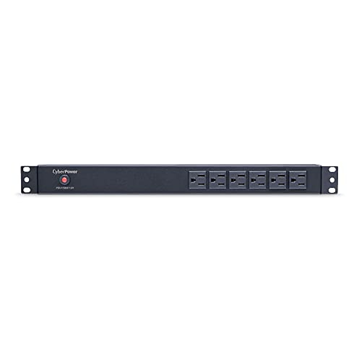 CyberPower PDU15B6F12R Basic PDU, 100-125V, 15A (Derated to 12A), 18 Outlets, 1U Rackmount