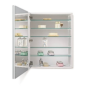 Jensen 52WH304DP Metro Deluxe Oversize Medicine Cabinet with Beveled Mirror, 24-Inch by 30-Inch
