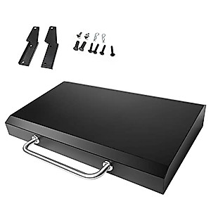 Grisun Hinged Lid for Blackstone 36 inch Griddle, Heat Resistant Powder-coated Steel Griddle Lid for Blackstone 1554,1565,1560,1818,1825,1836,1841,1863,1866,1984,2122, Handle for Easy Lift