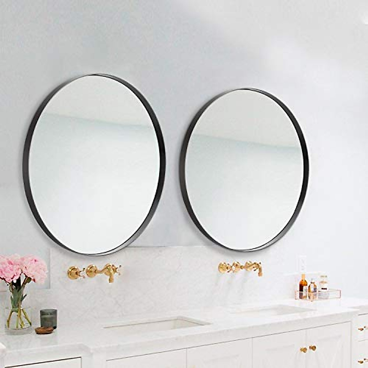 NeuType 28-Inch Round Mirror - Stylish & Durable Decor