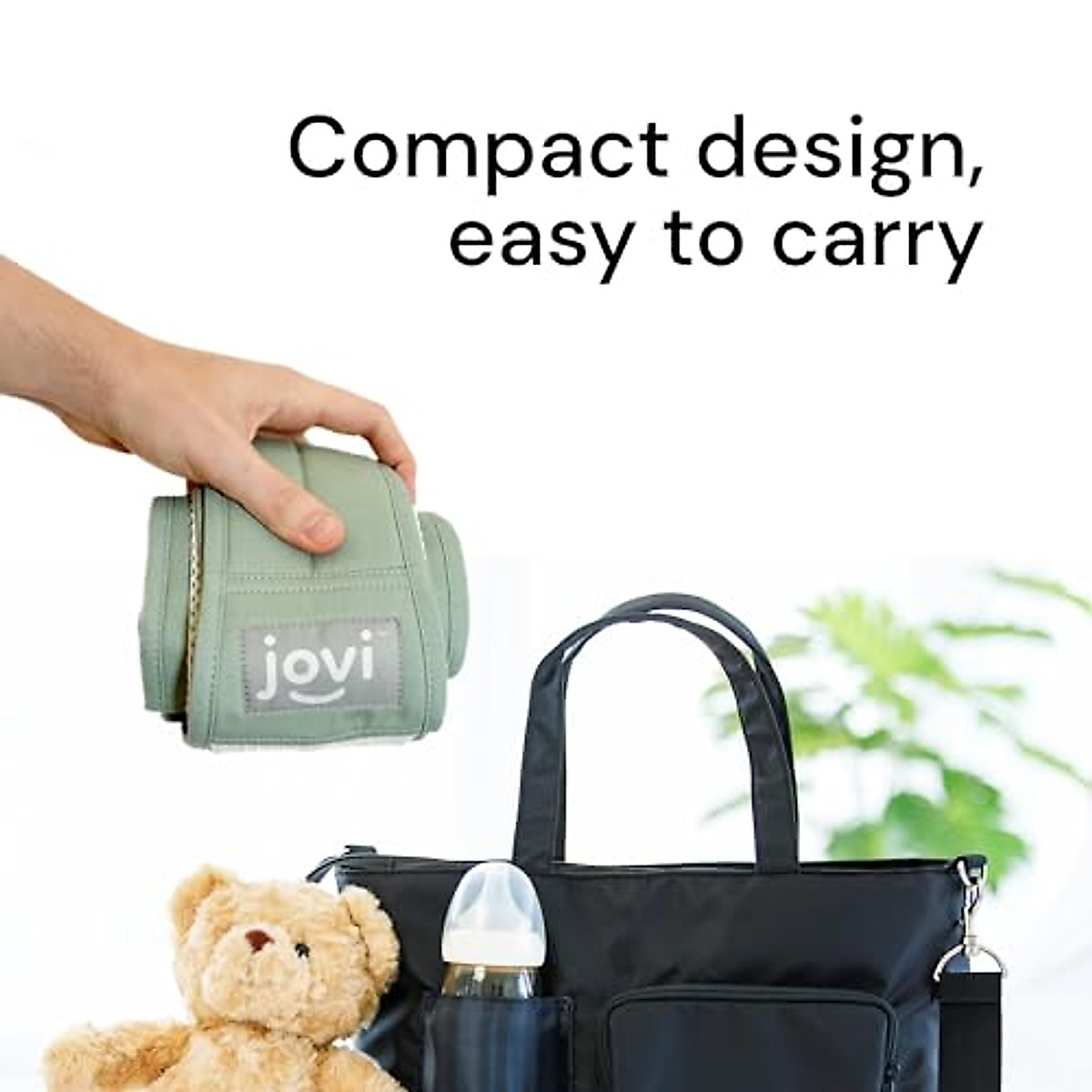 Jovi Baby Sling for Mom and Dad, Baby Shoulder Sling Carrier Newborn to Toddler, Mesh Baby Carrier Sling for Water, Baby Wraps Carrier Sling Hands Free, Baby Carrying Sling for Breastfeeding - Grey